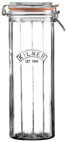 Kilner Clip Top zavařovací sklenice s klipem, fasetový design, 2,2 l, 0025.736