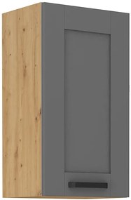 Kuchyňská skříňka LUNA 40 G-72 1F korpus: dub artisan, barva dvířek: šedá DUST