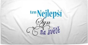 Sablio Ručník Ten nejlepší syn na světě - 70x140 cm