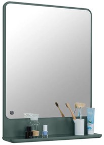 OnaDnes -20% Tmavě zelené lakované koupelnové zrcadlo Tom Tailor Color Bath 70 x 52 cm
