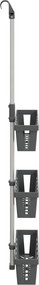 Závěsná police do sprchy 30 x 15 × (67–105) cm hliník 154599