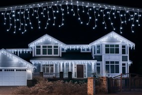 Vánoční světýlka LED záclona FLASH studená bílá 300 LED