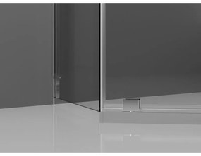 Mexen Exo, pětiúhelníkový sprchový kout s výklopnými dveřmi 90 x 90 cm, 6mm čiré sklo, chromový profil, 812-090-090-01-00