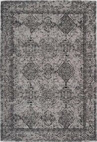 XXXLutz NAPLOCHO TKANÝ KOBEREC, 80/150 cm šedá, černá - Online Only koberce & rohožky - 005937112601