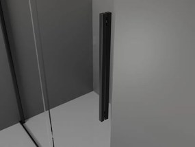 Mexen Velar L sprchové dveře posuvné 120 cm, průhledné, černé - 871-120-003-01-70
