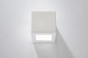 Nástěnné keramické svítidlo SOLLUX Leo E27 1x60W bez zdroje SL.0005 bílá