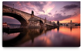 Malvis ® Obraz Pražský most Velikost (šířka x výška): obdélník - 150x100 cm
