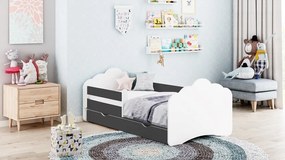 Dětská postel Tobík - grafit (Vybírat můžete z mnoha motivů a barev.)