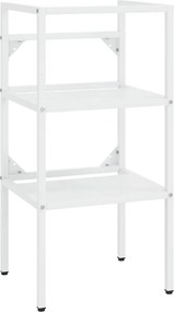 Koupelnový regál pod umyvadlo bílý 40 x 38 x 83 cm železo 338484