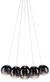 Lodes 22123 4330 Random Cloud 14 ø23, závěsné svítidlo LED 14 x 5W 3000K, kouřové sklo, rozměr 103x91cm