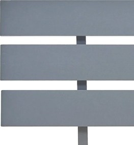 Rám postele šedý masivní borovice 160 x 200 cm 283170