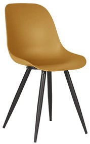 LABEL51 Jídelní židle Monza - okrový plast