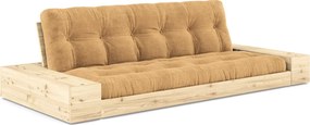 Karup Design Rozkládací pohovka BASE - 515 Fudge Brown / Se dvěma bočními boxy