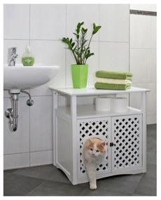Bravson Skříňka pro toaletu nebo pelíšek pro kočky KERBL HELENA 64x46x65cm 0721-XG