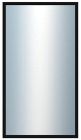 DANTIK - Zarámované zrcadlo - rozměr s rámem cca 50x90 cm z lišty FC černá vysoká (2185)