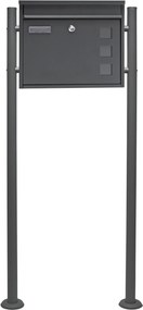 Poštovní schránka Wiltec – 360 × 115 × 320 mm, antracitová (60482)