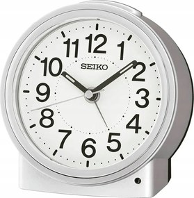 Přehledný Budík Seiko QHE199S Tichý Mechanismus Automatické Podsvícení