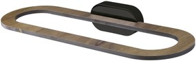 BISK Erga Bergen, držák na ručníky 310 mm, černá-hnědá, ERG-07959
