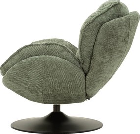 Šedozelené otočné křeslo Retro Style – Mauro Ferretti