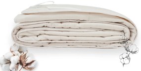 COMCO COTTON Comfort Přikrývka, 140x200 cm s přírodním bavlněným rounem