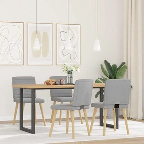 Otočné jídelní židle 4 ks Oblak šedá textil 3315283