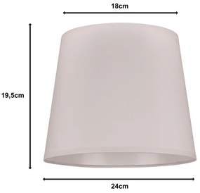 Duolla - Stínidlo k stolní lampě CLASSIC M E27 pr. 24 cm bílá