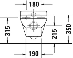 Duravit No.1 - Závěsné WC pro děti, Rimless, bílá 25740900002