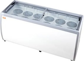 567 L Komerční zmrzlinová vitrína Gelato Dipping Mraznička