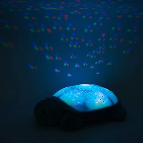 Noční světlo s projekcí a melodiemi Želva Aqua