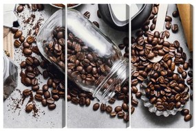 Vícedílný obraz Ingredience Pro Přípravu Kávy Nedostatek Nedostatek Plátno Canvas 150x100