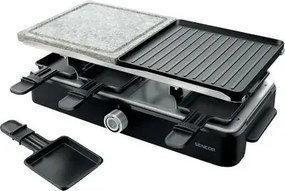 SENCOR SBG 0260BK černá / Rakletovací gril / 1400 W / 8 pánviček + 8 š