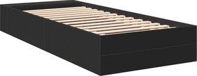 Rám postele černý 75 x 190 cm kompozitní dřevo 3280623