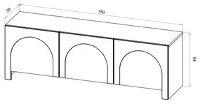 Televizní stolek NIO bílá