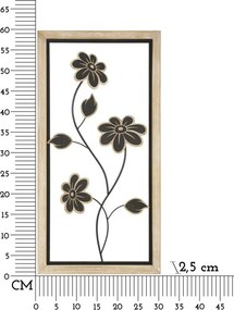 Nástěnná dekorace Girish B 60 cm černá/hnědá