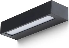 RED R14198 ASTER 25 nástěnná černá mléčný akryl 230V LED 2x6W IP65 3000K - RED - DESIGN RENDL