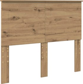 Rám postele Umělecký dub 120 x 190 cm Masivní borové dřevo 3409380