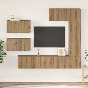 Sestava TV skříněk 6 ks Artisanový dub Kompozitní dřevo 3393248