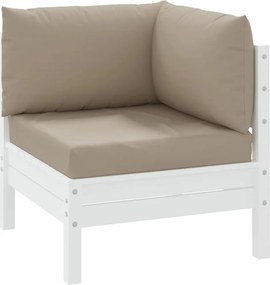 Podušky na palety 3 ks taupe oxfordská látka 315072