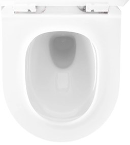 Rea Carter Tornado, závěsná WC mísa 49x37x35 cm + WC sedátko, imitace kamene-Aiax Shiny, REA-C6390