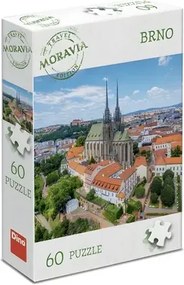 DINO Puzzle Turistická edice Brno / 60 dílků / 23,5 × 21,5 cm