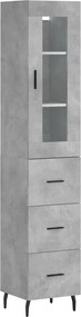 Skříň highboard betonově šedá 34,5x34x180 cm kompozitní dřevo 3199253