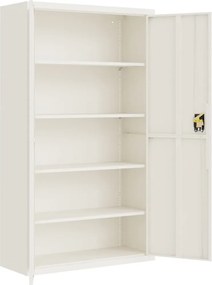 Kartotéka bílá 105 x 40 x 180 cm ocel 339768