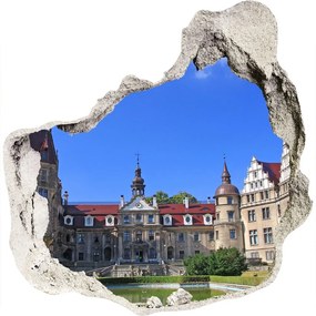 Wallmuralia Fototapeta díra na zeď 3D Zámek Mošna Polsko 75x75 cm