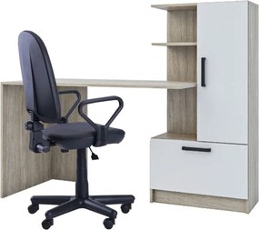 Počítačový stůl Standard, urban oyster / nymfea alba, pravá montáž
