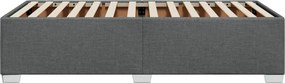 Rám postele bez matrace tmavě šedá 90 x 190 cm textil 3284437