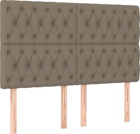 Box spring postel s matrací taupe 160x200 cm textil 3137409