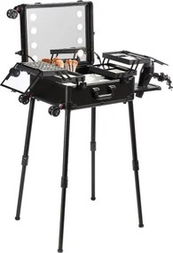 Pouzdro na make-up se zámkem, osvětlené zrcadlo