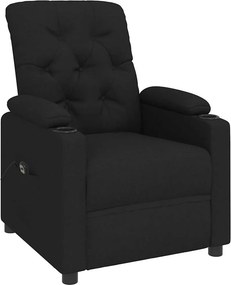 Elektrické polohovací křeslo černé textil 3098841