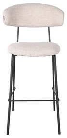 LABEL51 Barová židle ZACK bílé bouclé 107cm IH-50.175