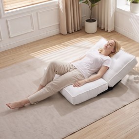 Costway Skládací židle na podlahu s nastavitelným opěradlem a – 60 × 57 × 55 cm